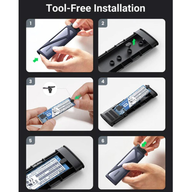 UGREEN CM400 (90264) M.2 NVMe/SATA SSD Enclosure Price in BD